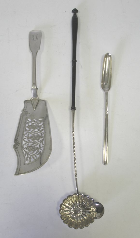 Bonhams : A Victorian silver Fiddle pattern fish slice, by Charles ...