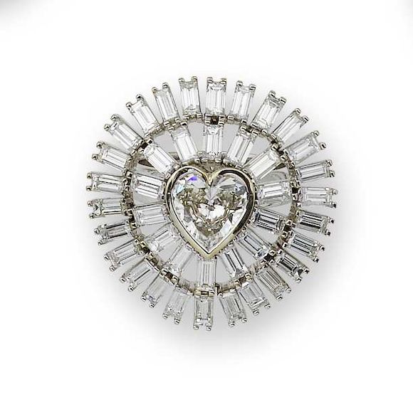 Bonhams : A diamond "seguso" dress ring, by Fiona Knapp