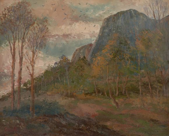 Bonhams : Colin Middleton R.H.A. (Irish, 1910-1983) Wooded Landscape ...