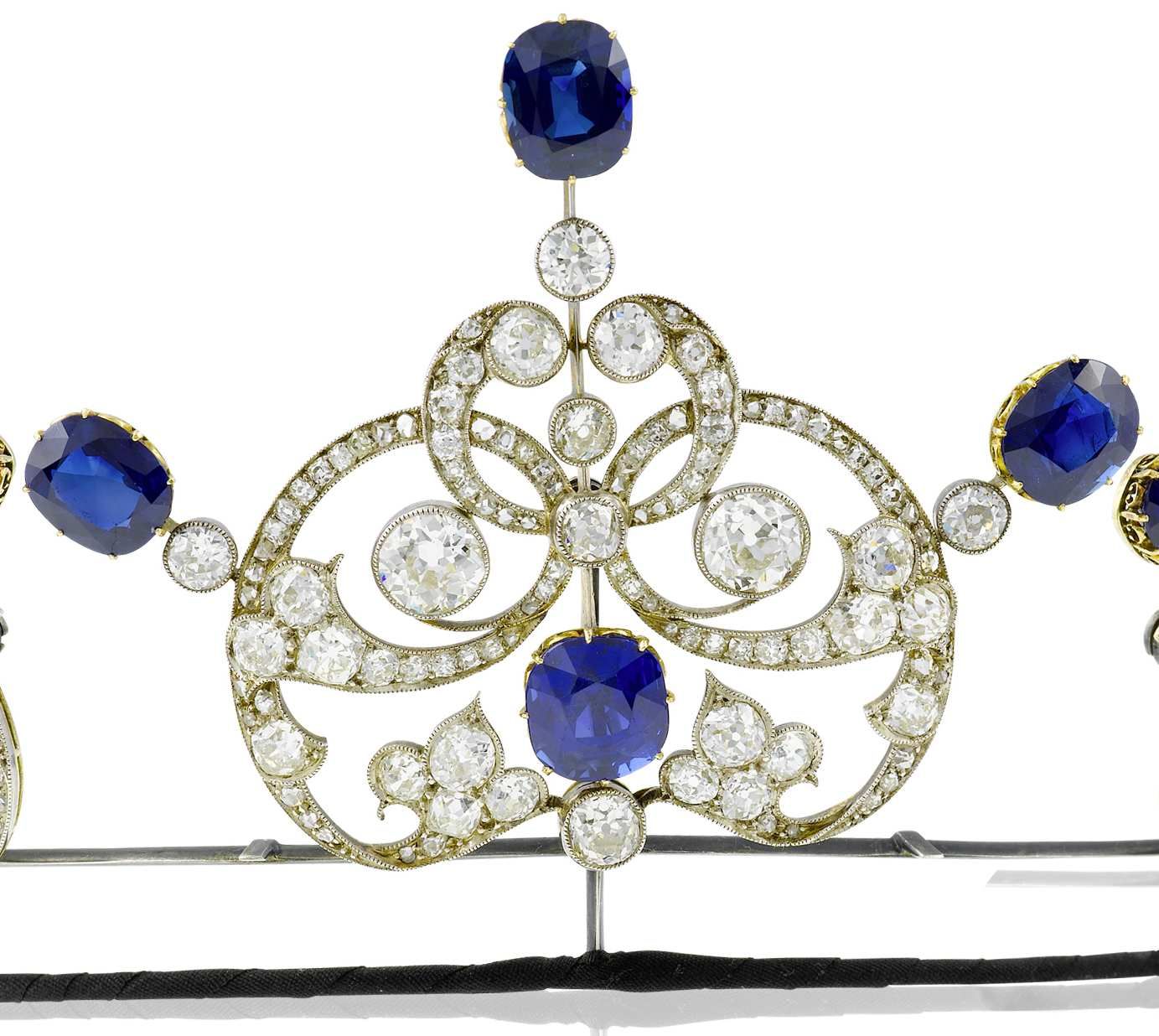 Bonhams : A belle époque sapphire and diamond tiara,