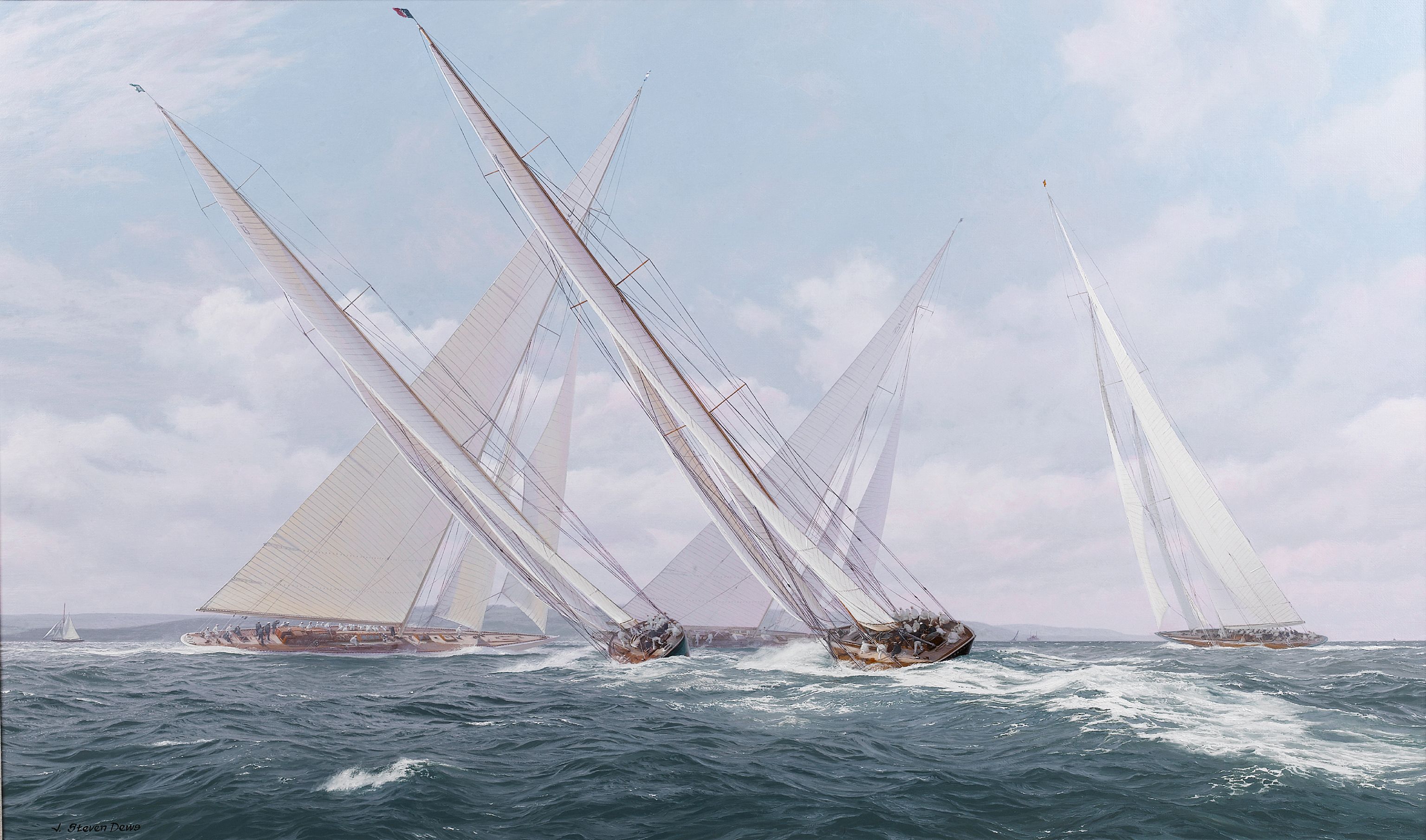 Bonhams : John Steven Dews (British, born 1949) The 'Js' take the lead ...