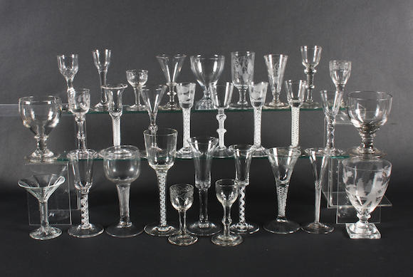 Bonhams A Collection Of Drinking Glasses 18th Century And Later