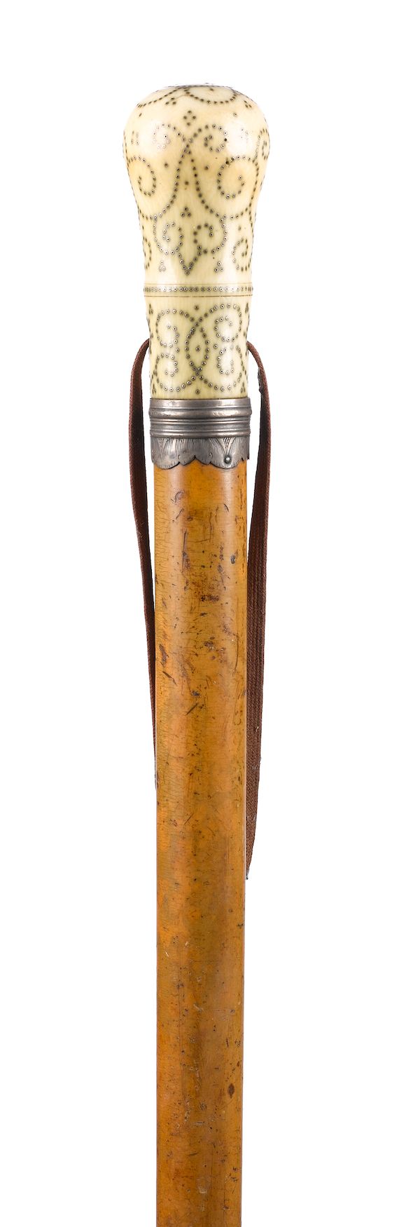 Bonhams : A late 17th/early 18th century piqué, ivory and silver ...