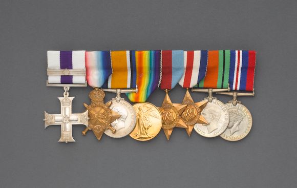 Bonhams : A Great War M.C. and bar group of eight to Major E.Fairhurst ...