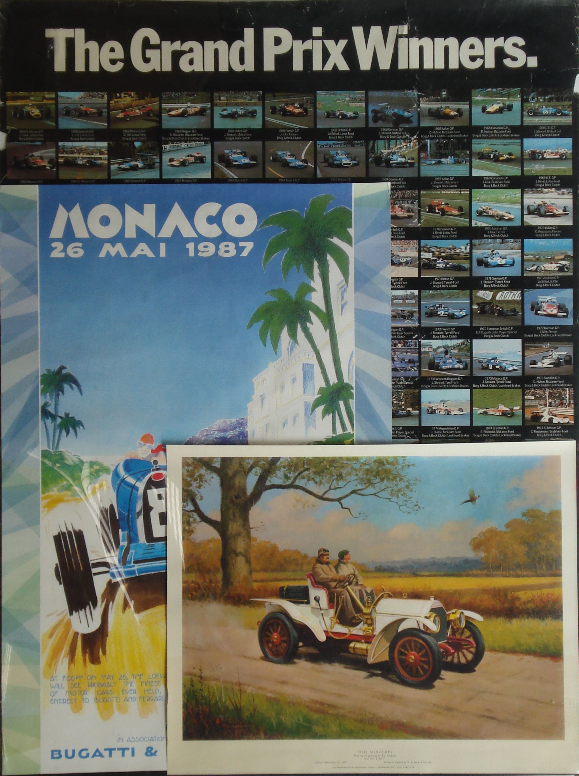 Bonhams Cars : Six motoring posters,