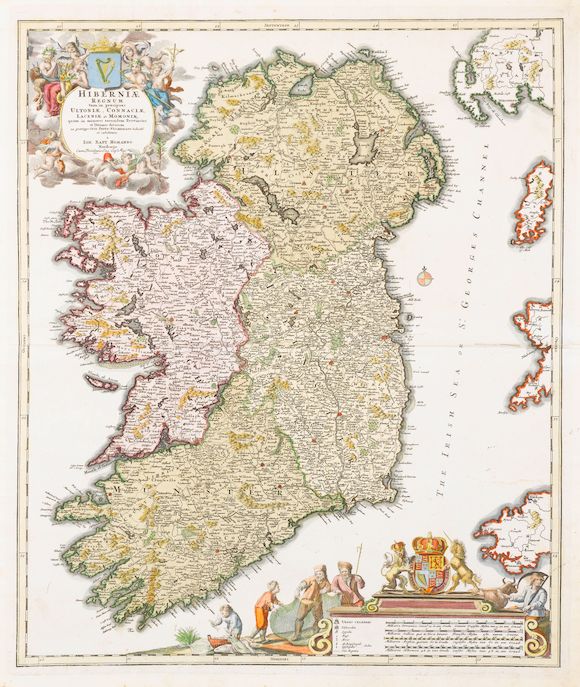 Bonhams : IRELAND and SCOTLAND HOMANN HEIRS. Hiberniae regnum; Magnae ...