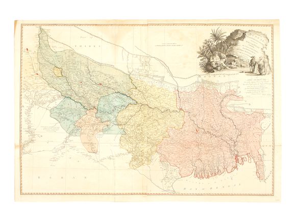 Bonhams : BENGAL RENNELL (JAMES) A Map of Bengal, Behar, Oude and ...