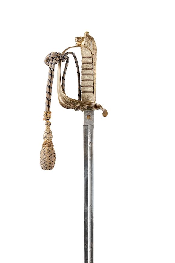 Bonhams : An 1847 pattern Naval Officer's sword,