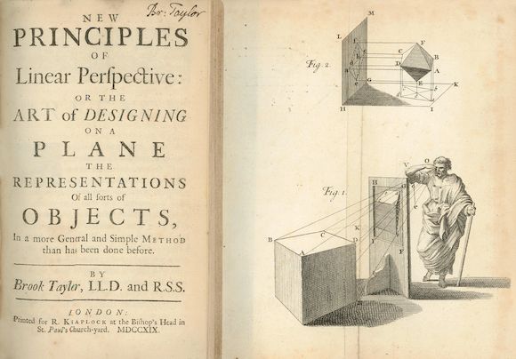 Bonhams : DRAWING MANUALS TAYLOR (BROOK) Linear Perspective: or, a New ...