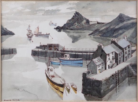 Bonhams : Frederick T.W. Cook (British, 1907-1982) Polperro Harbour