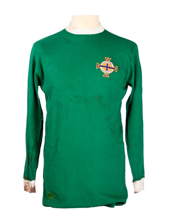 Bonhams : George Best Northern Ireland match worn shirt
