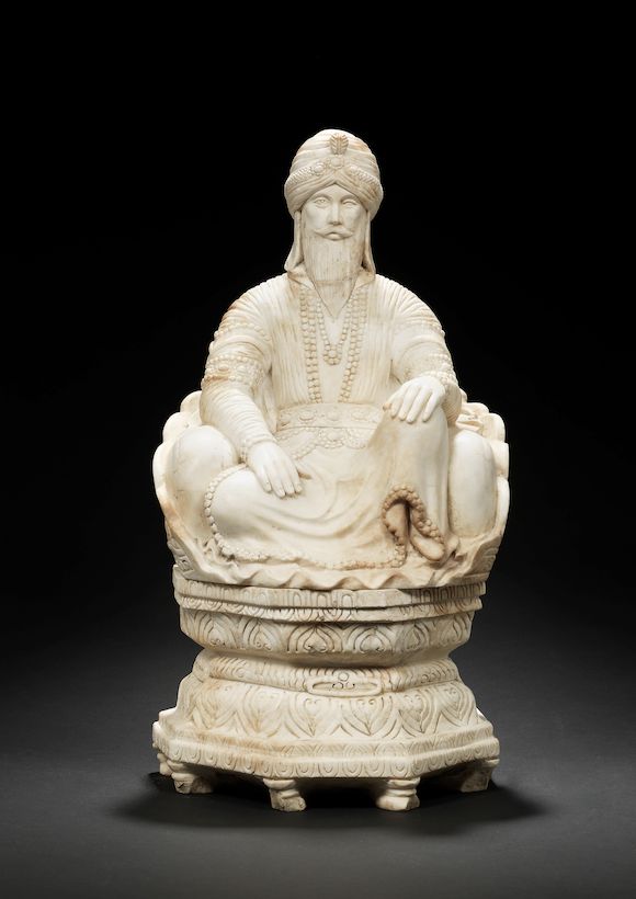 Bonhams : A marble statue of the Sikh ruler Maharajah Ranjit Singh ...