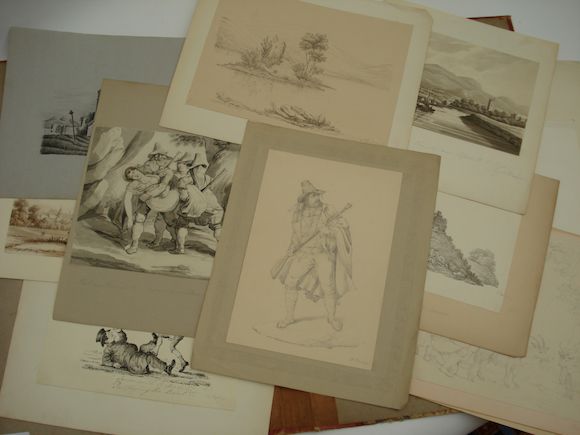 Bonhams : Henry Irwin, mid 19th century A folio of sketches, including ...