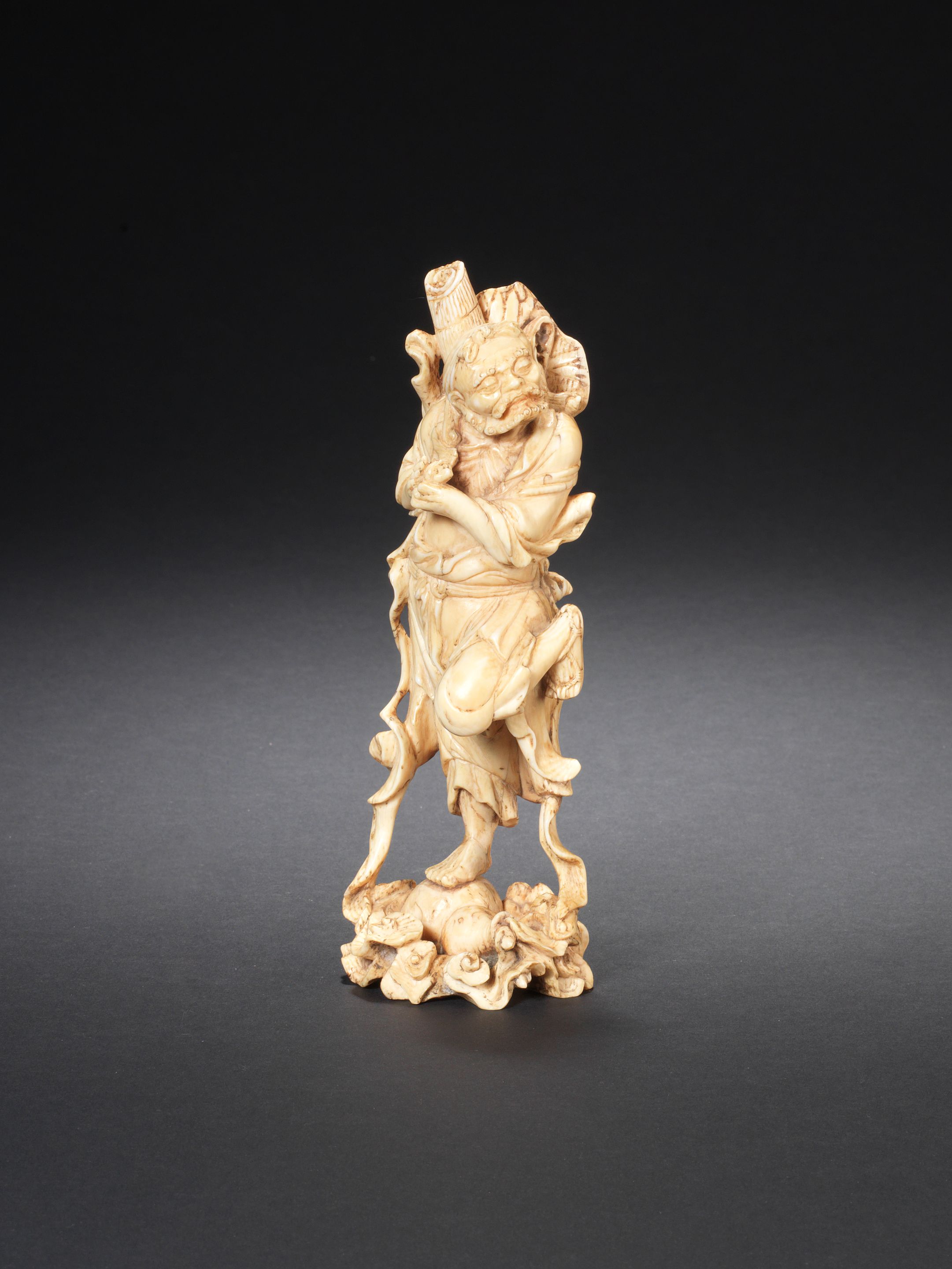 Bonhams : An ivory carving of Li Tieguai 17th/18th century