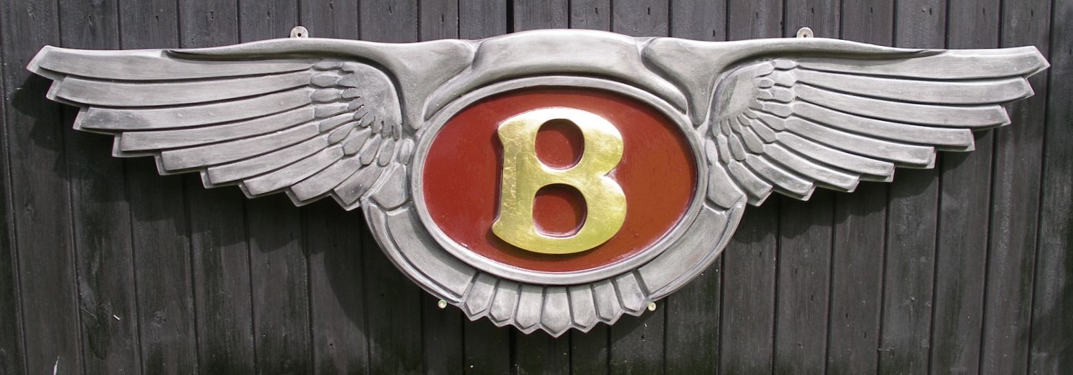 Bonhams Cars : A cold-cast aluminium Bentley badge,
