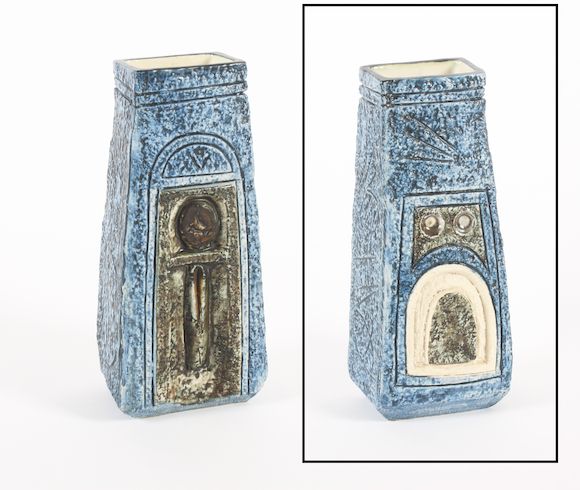 Bonhams : A Troika pottery coffin vase by Annette Walters Late 1970s.