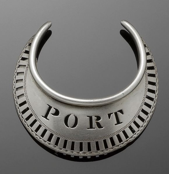 Bonhams : Two Victorian silver PORT and SHERRY bottle collars, by ...