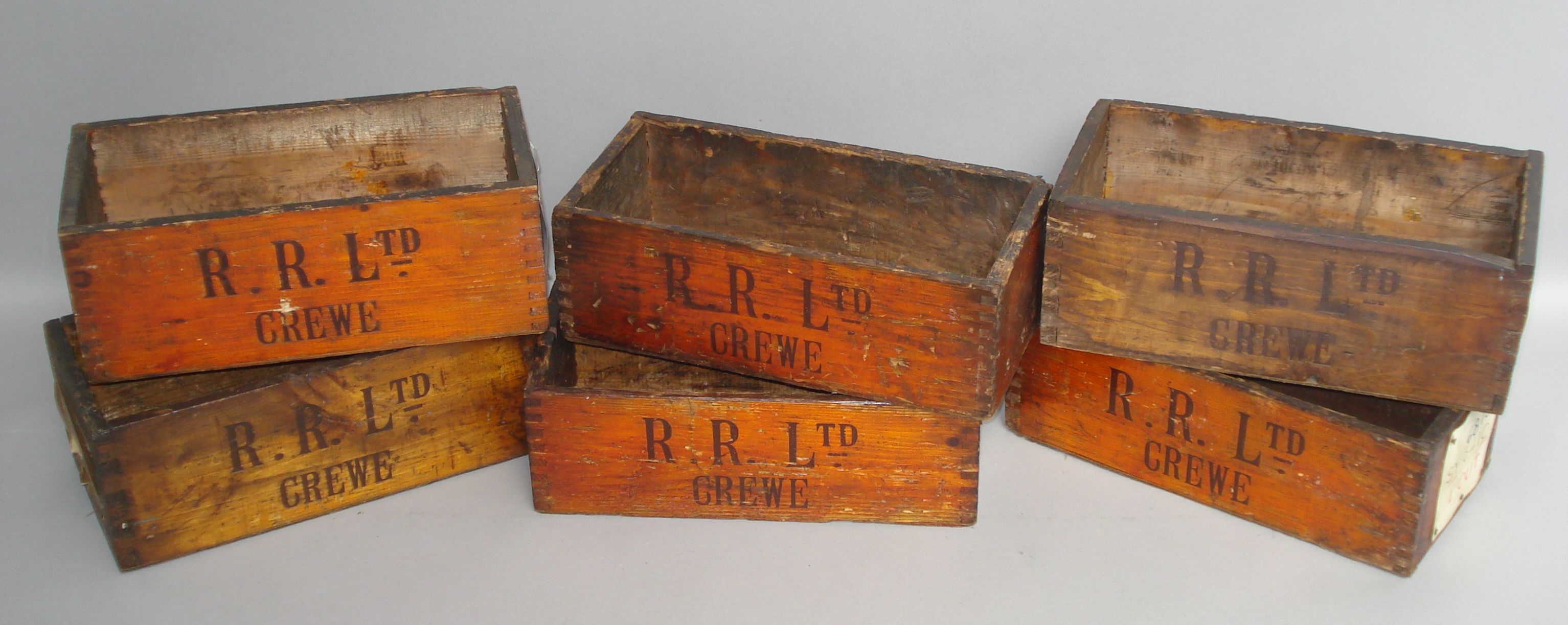 Bonhams Cars : Six Rolls-Royce Ltd wooden tool boxes,