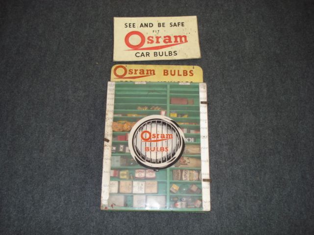 Bonhams Cars : A Osram bulb display cabinet and other automobilia,