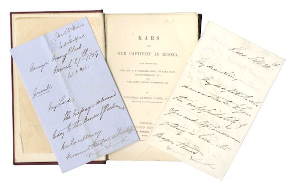 Bonhams : CRIMEA, SIEGE of KARS LAKE (ATWELL) Kars and Our Captivity in ...
