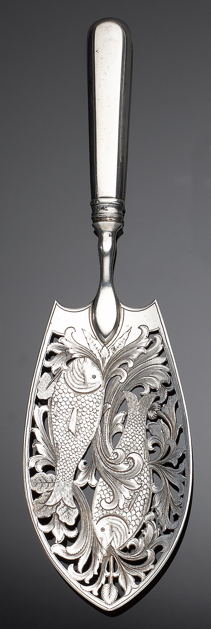 Bonhams : A 19th century Russian silver fish slice, two varying makers ...
