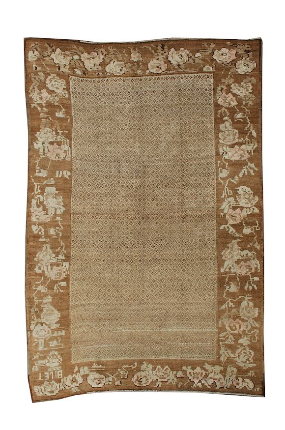 Bonhams : An unusual Ukranian carpet East Europe, 9 ft 1 in x 6 ft 8 in ...