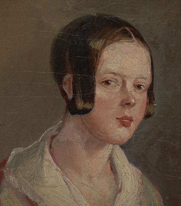 Bonhams : Samuel Bough, RSA (British, 1822-1878) Bust portrait of a ...