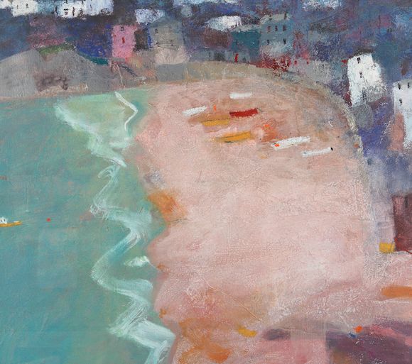 Bonhams : Caroline Bailey, RSW (circa 1955) Low tide Port Isaac