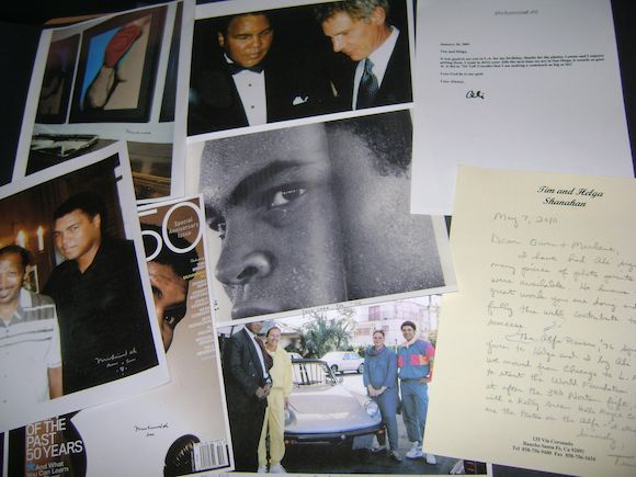 Bonhams : A collection of Muhammad Ali hand signed pictures and ...