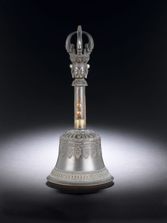 Bonhams : A bronze ritual bell, ghanta 18th century