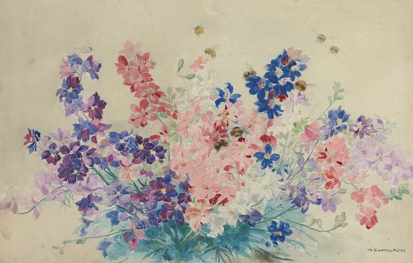 Bonhams : Katherine (Kate) Cameron, RSW RE (British, 1874-1965) Blossom ...