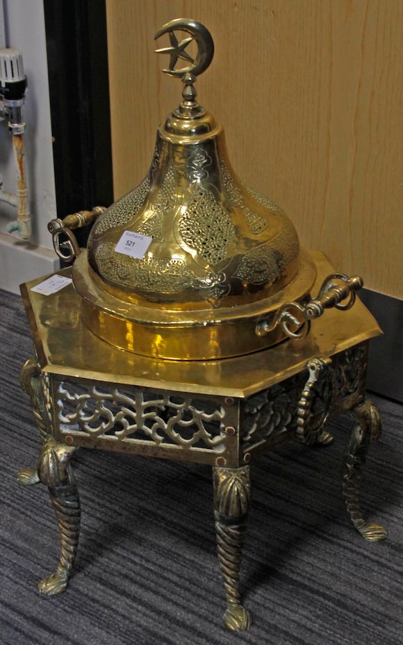 Bonhams : A Turkish decorative brass brazier