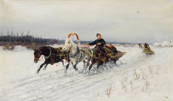 Bonhams : Sergei Semenovich Voroshilov (Russian, circa 1865-circa 1911 ...