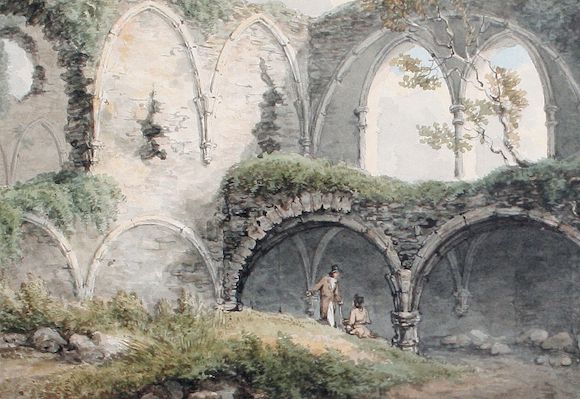 Bonhams : Samuel Howitt (British, 1756-1822) Easby Abbey