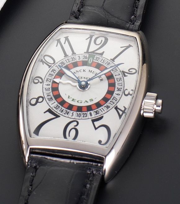 Bonhams : Franck Muller. An 18ct white gold automatic special edition ...