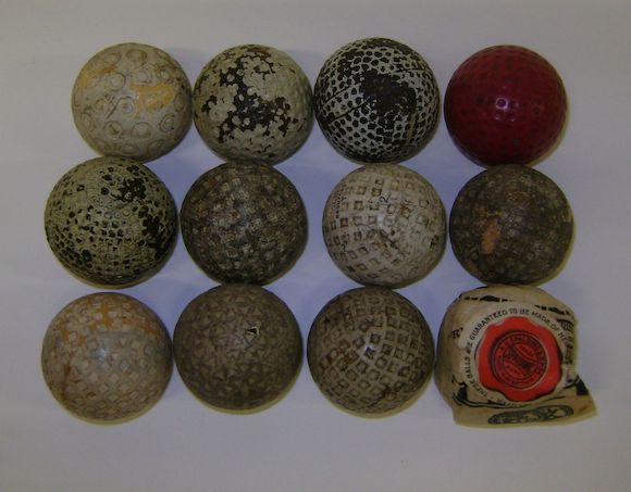 Bonhams : A Spalding Dimple golf ball circa 1912