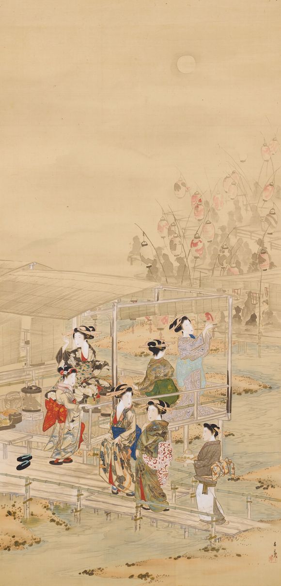 Bonhams : Kawasaki Chitora (1837-1902) 19th century