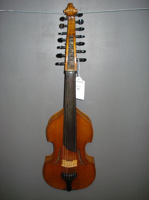 Bonhams : A rare Viola d' Amore by Benjamin Patocka, Jicin, 1898 (1)