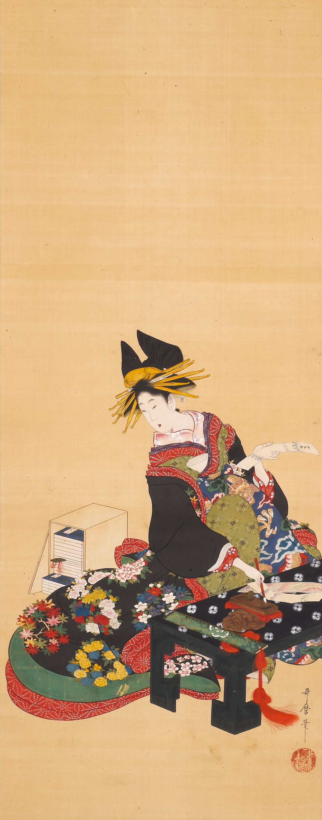 Bonhams : Kitagawa Utamaro II (fl. circa 1810's-1830's) Circa late ...