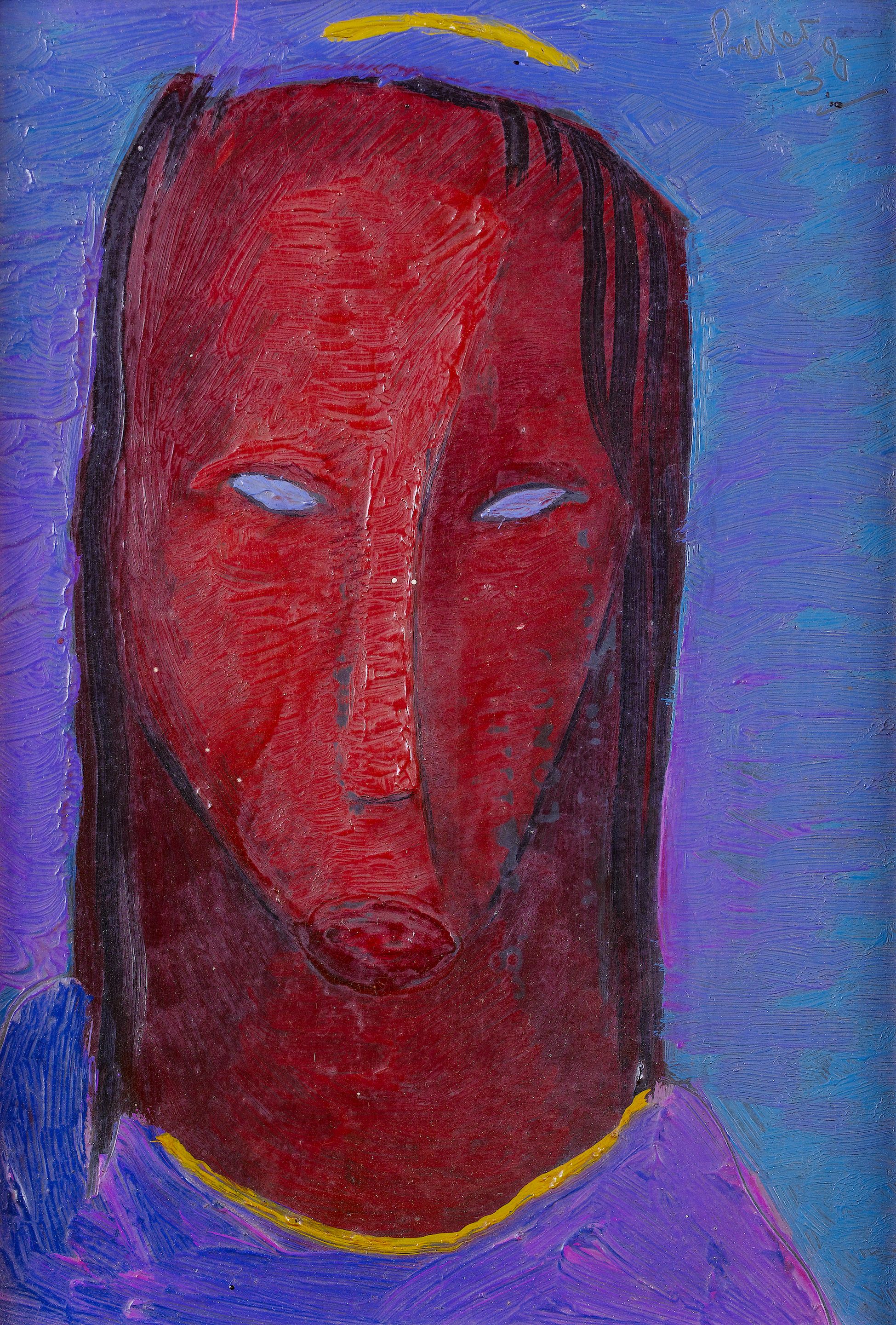 Bonhams : Alexis Preller (South African, 1911-1975) Head study