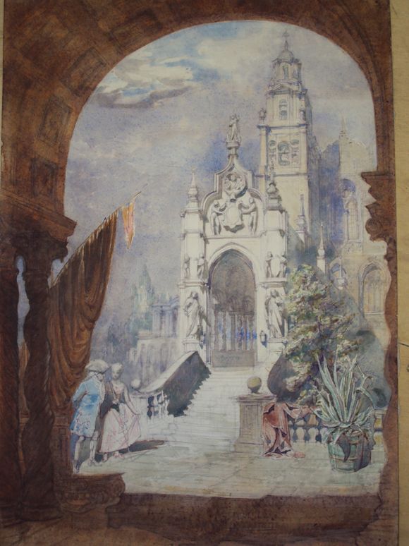 Bonhams : Alfred Charles Conrade (British, 1863-1955) An architectural ...