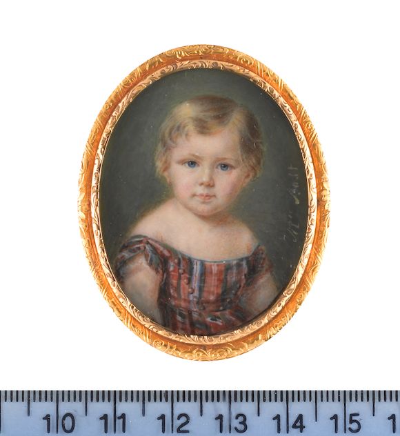 Bonhams : Mme. Melanie Bost (French, active circa 1810) A child named ...
