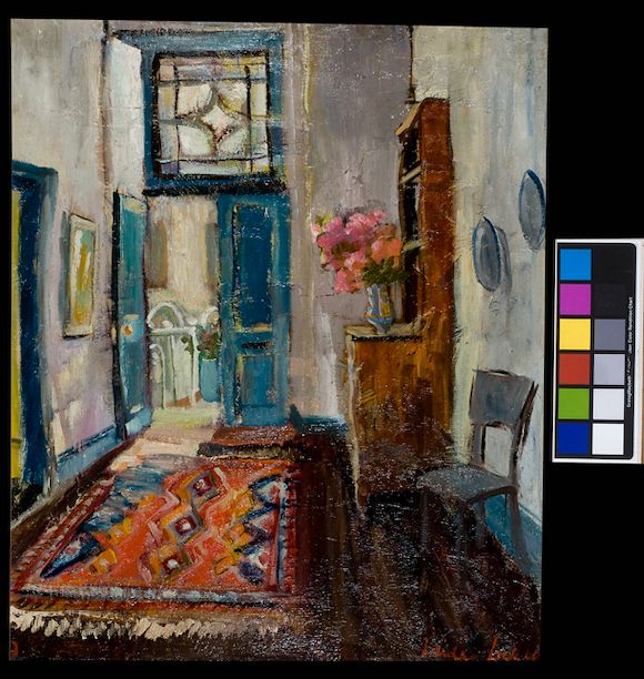 Bonhams : Freida Lock (South African, 1902-1962) Hall interior