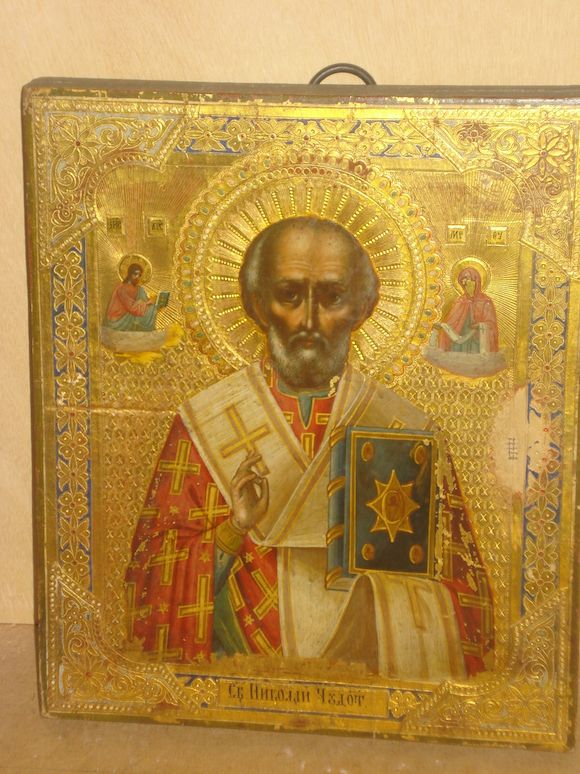 Bonhams : Russian school, later 19th century An icon of St Nicholas ...