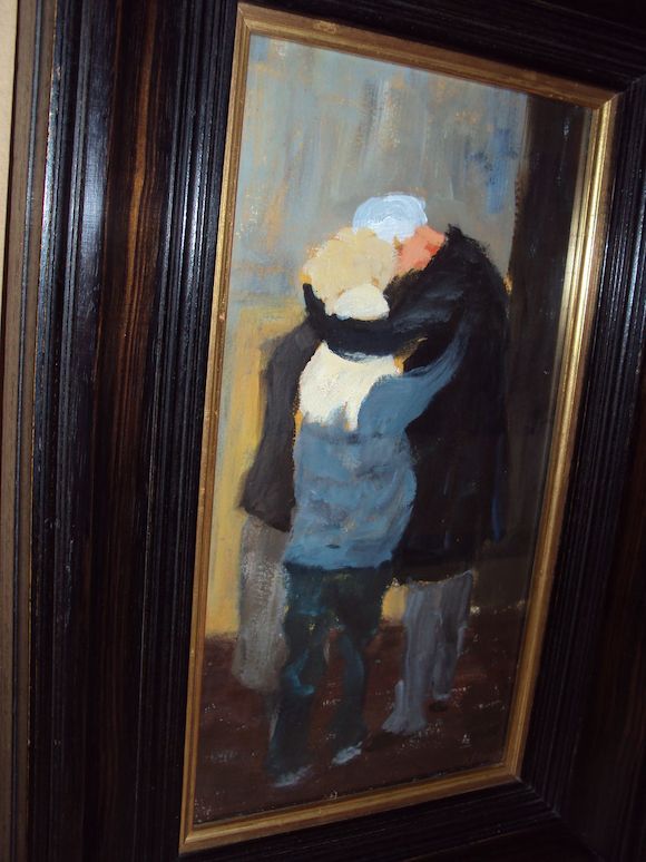 Bonhams : Susan Patricia Prescott (20th century) Three figures embracing