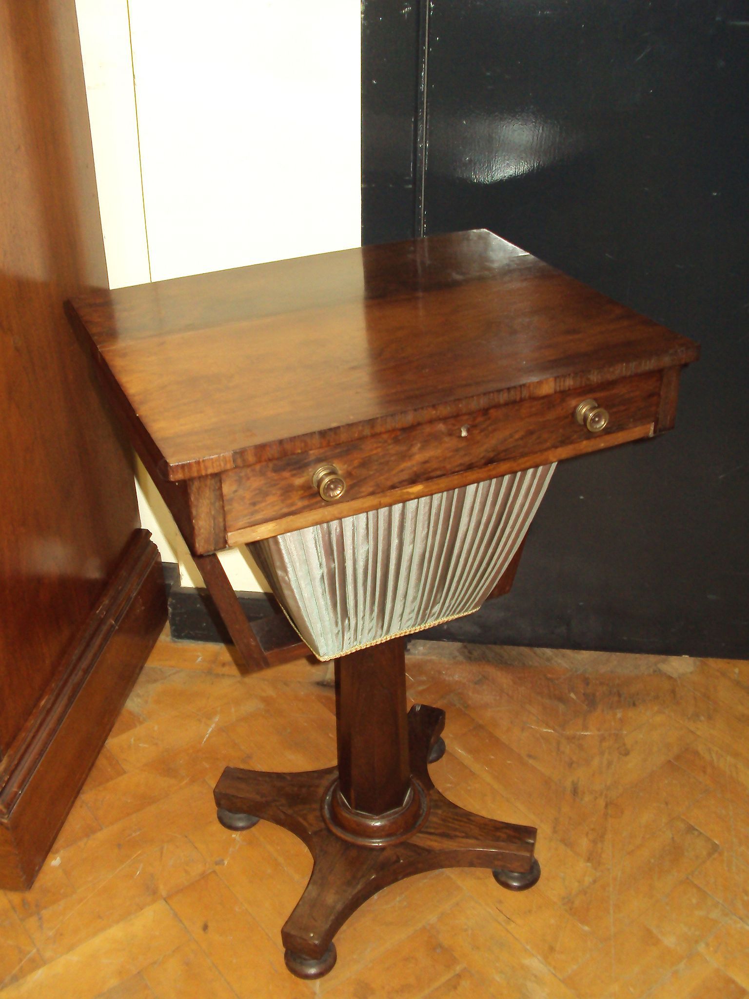 Bonhams : A Regency rosewood pedestal work table