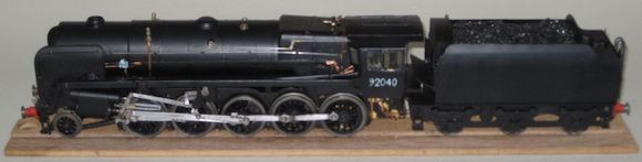 Bonhams : Scratch built class 9F 2-10-0 BR locomotive 92040 and 6-wheel ...