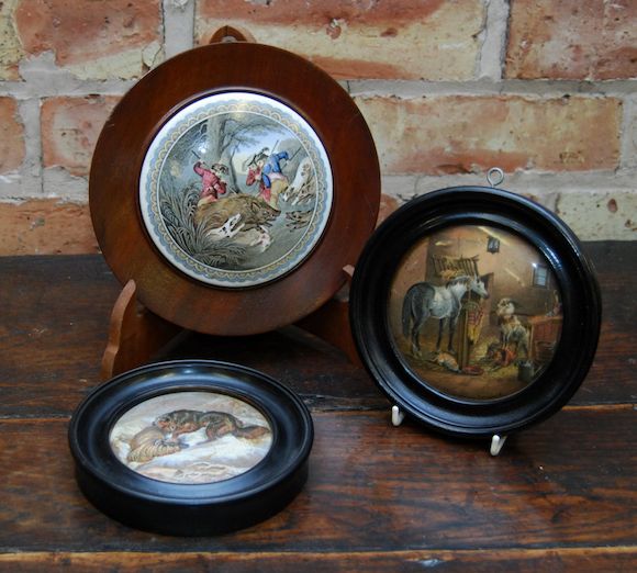 Bonhams : A collection of fifteen framed pot lids