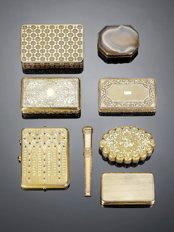 Bonhams : A 19th century Dutch eighteen carat gold box, with the third ...