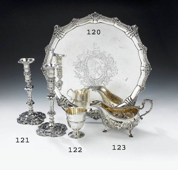 Bonhams : A George II Irish provincial silver cream jug, struck twice ...